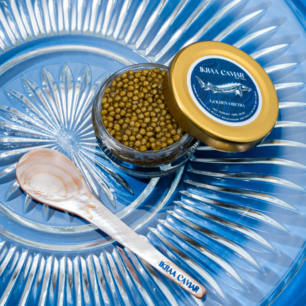 Golden Osetra® Caviar | Luxury Malossol Sturgeon