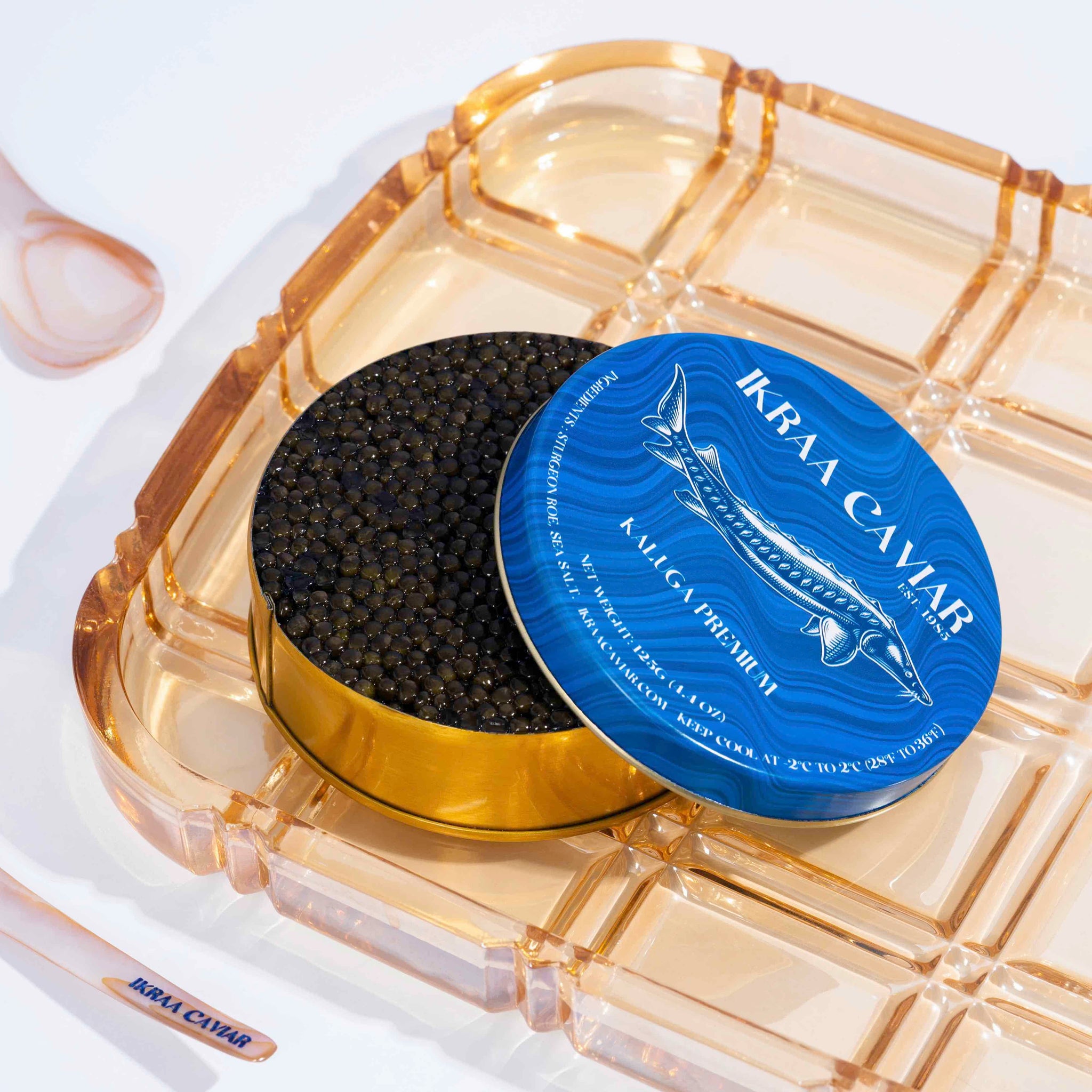 Kaluga Premium® Sturgeon Caviar. Order Online |Ikraa Luxury Collection